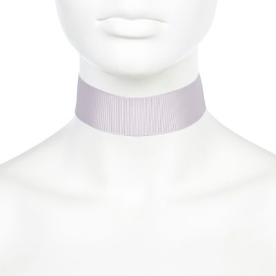 Grey wide choker - chokers - jewellery - women